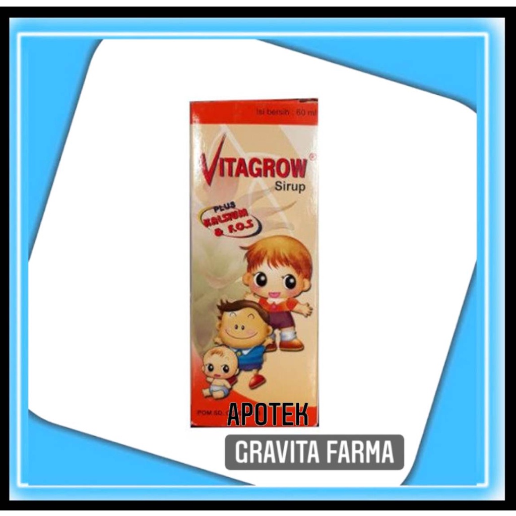 Jual Vitagrow Syrup 60 mL - suplemen makanan degan kalsium untuk anak ...