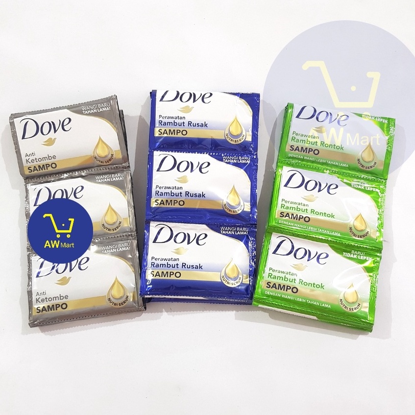Jual DOVE SHAMPOO 12 SACHET X 9 ML RENCENG - Perawatan Rambut Rusak ...