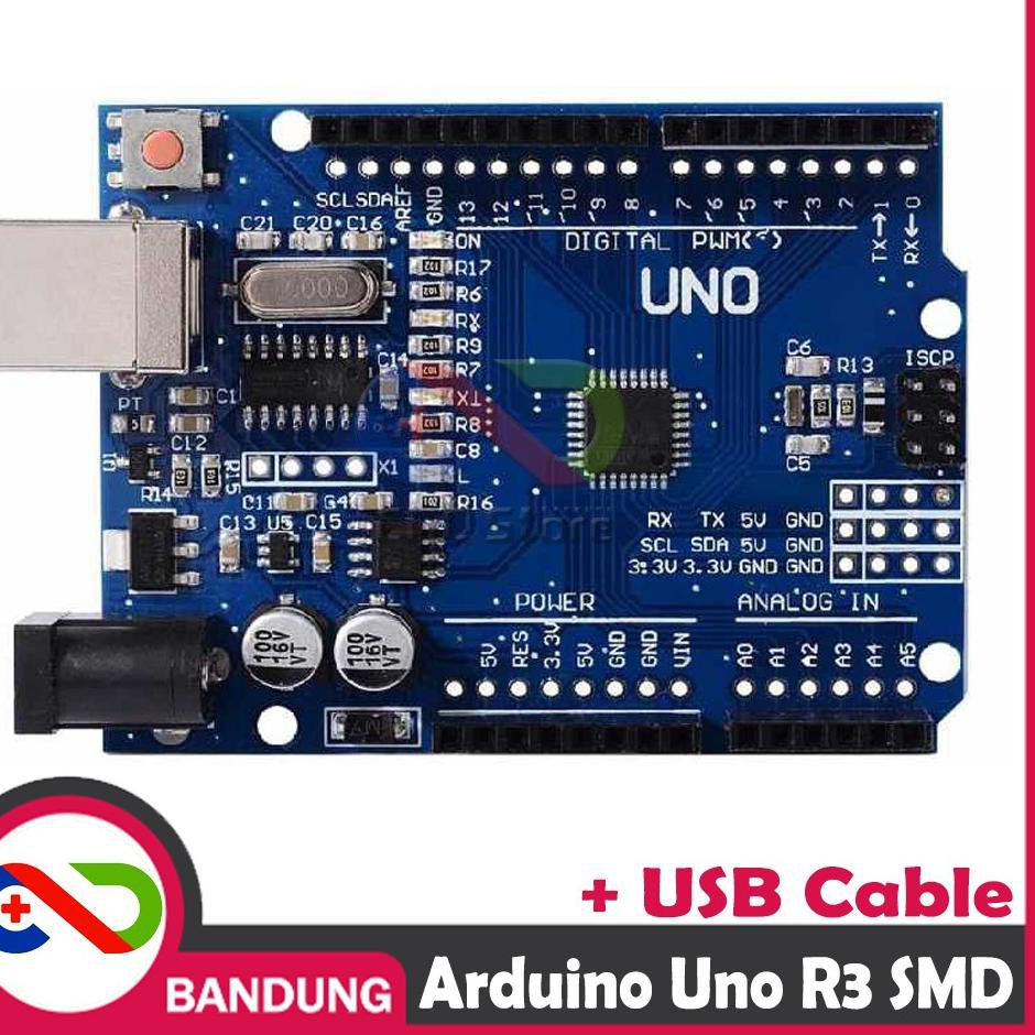 Jual Y0 ARDUINO UNO R3 SMD CH340 ATMEGA328P PLUS USB & PIN HEADER Y0 ...