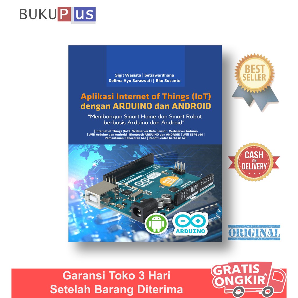 Jual Buku Aplikasi Internet Of Things IoT Dengan ARDUINO Dan ANDROID Membangun Smart Home ...