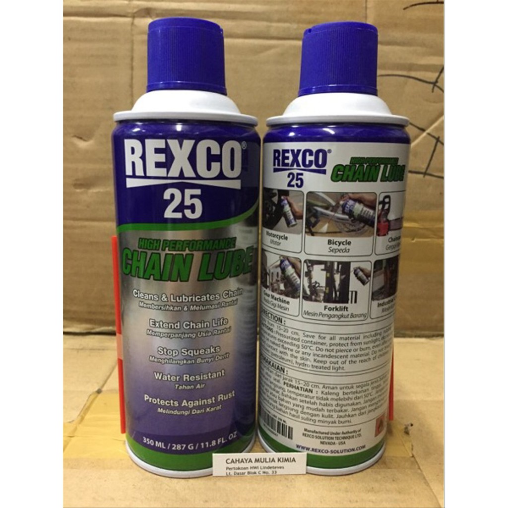 Jual Dijual rexco 25 350ml rexco 25 chail lube 350ml rexco chain lube Berkualitas | Shopee Indonesia