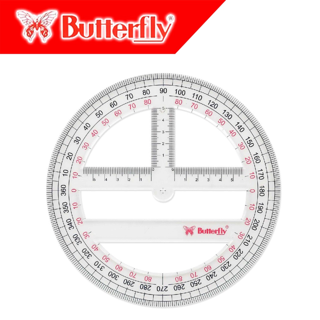 Jual Butterfly Protractor Busur Mika 360/20cm | Shopee Indonesia