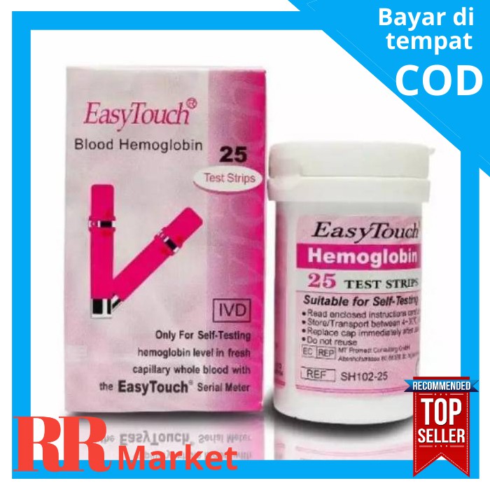 Jual Strip Easy Touch Hemoglobin Stik Stick Easytouch Hemogoblin ...