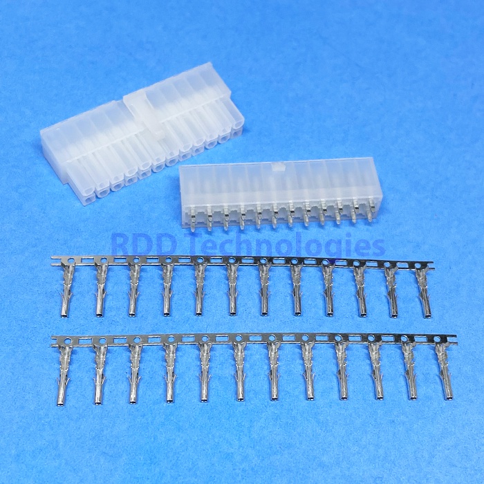 Jual Satu Set Connector Molex 5557 2x12 Pin lurus | Shopee Indonesia