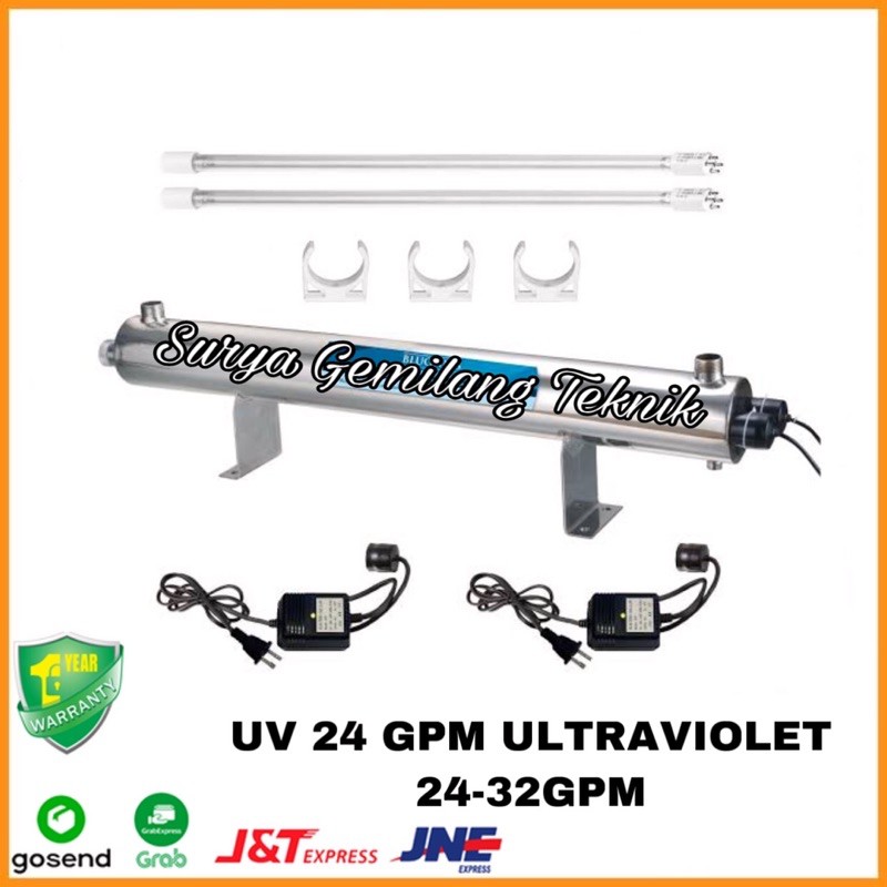 Jual UV 24 GPM ULTRAVIOLET 24-32GPM UV RO 2 LAMPU UNTUK REVERSE OSMOSIS ...