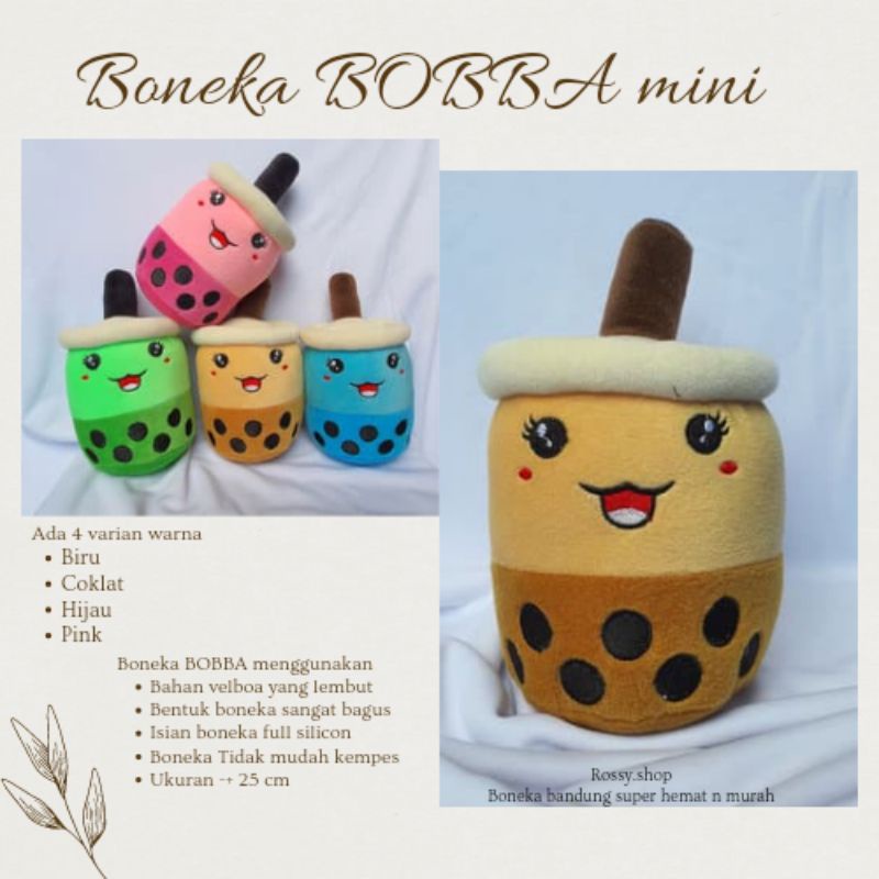 Jual Boneka bobba mini/boneka bobba ukuran 25 cm | Shopee Indonesia