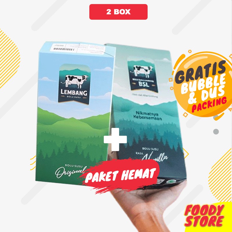 Jual [KHUSUS P. JAWA] Paket Bolu Susu Lembang BSL Termurah oleh-oleh Bandung varian original ...