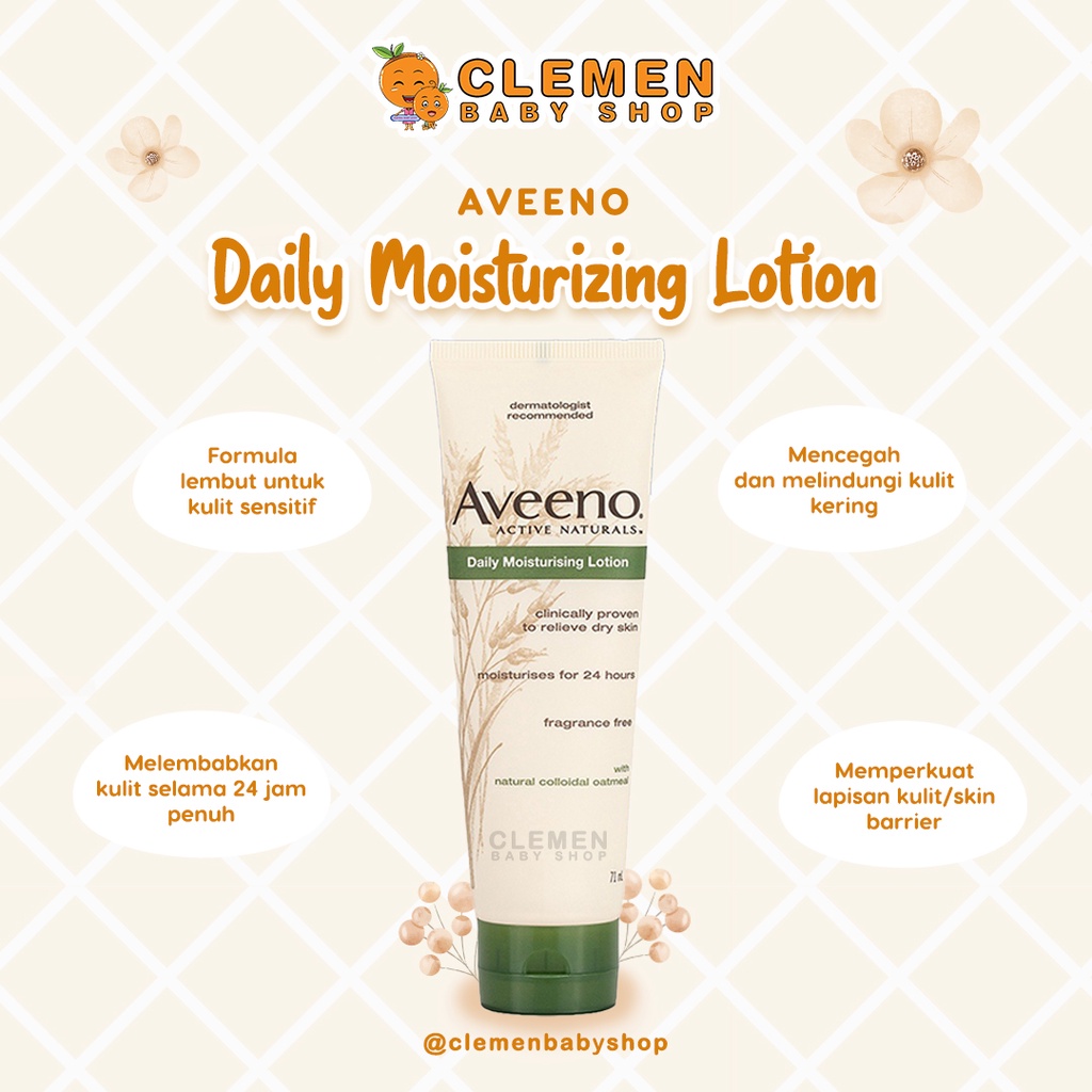Jual Aveeno Daily Moisturizing Lotion 71 ml | Shopee Indonesia
