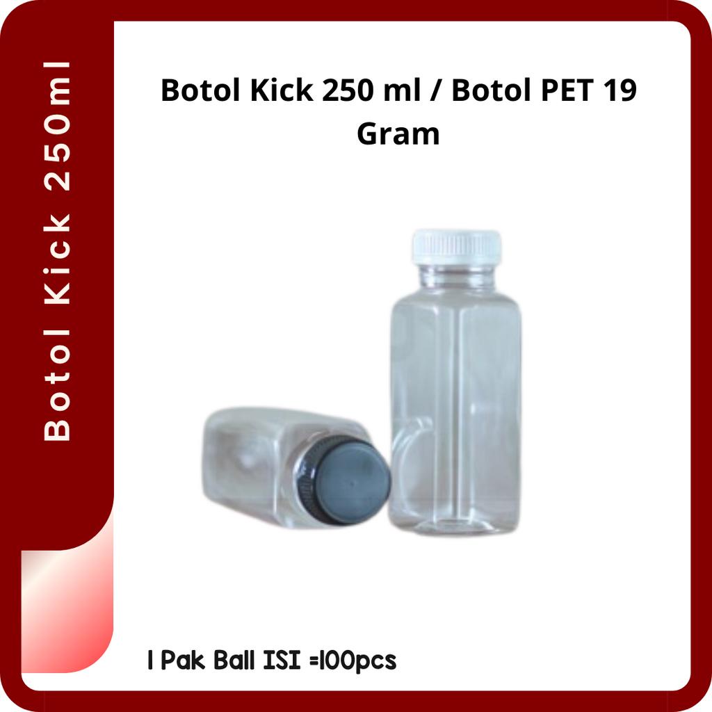 Jual Botol Kick 250ml | Botol Kotak 250ml | Botol Kick 250 ml | Botol ...