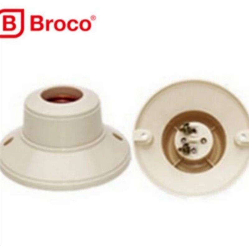 Jual Fitting PLAFON Tempel Bulat Putih Fitting Rumah Broco 1212 E27 ...