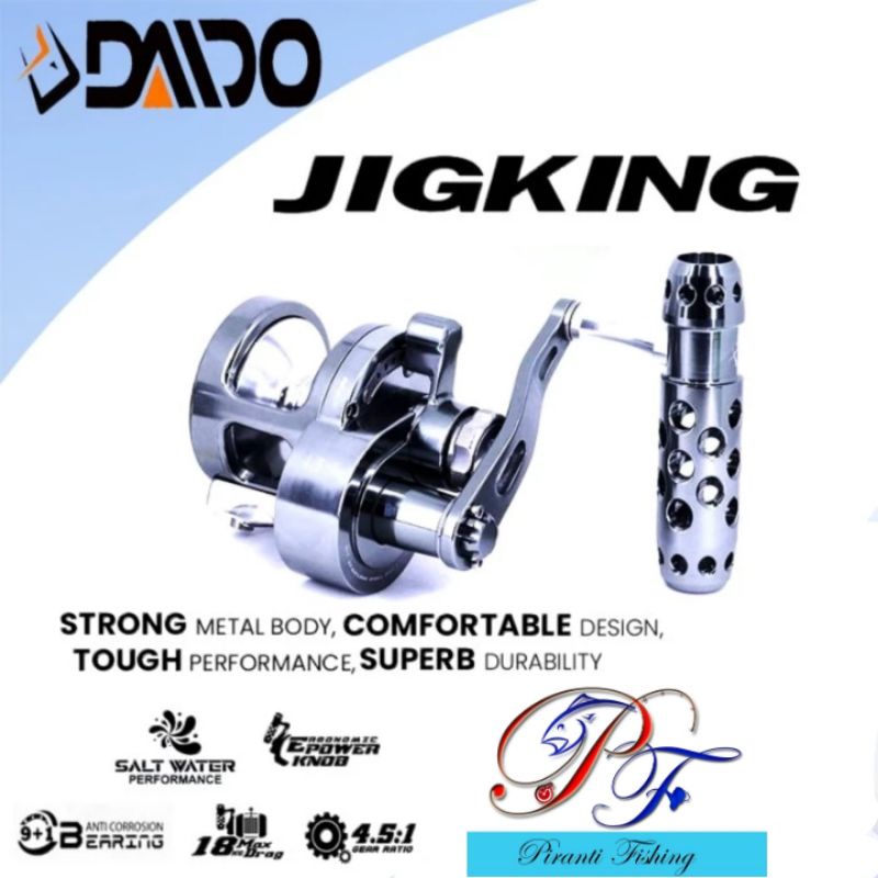 Jual Reel Overhead Daido JIGKING 200L Metal Body | Shopee Indonesia