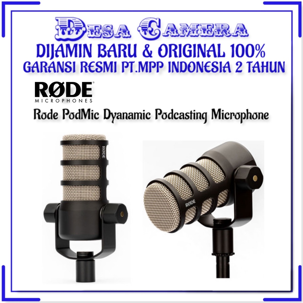 Jual Rode PodMic Dynamic Podcasting Microphone | Shopee Indonesia