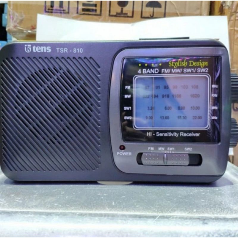 Jual TENS RADIO 4 BAND TSR 810 FM MW SW1 SW2 RETRO STYLISH DESIGN ...