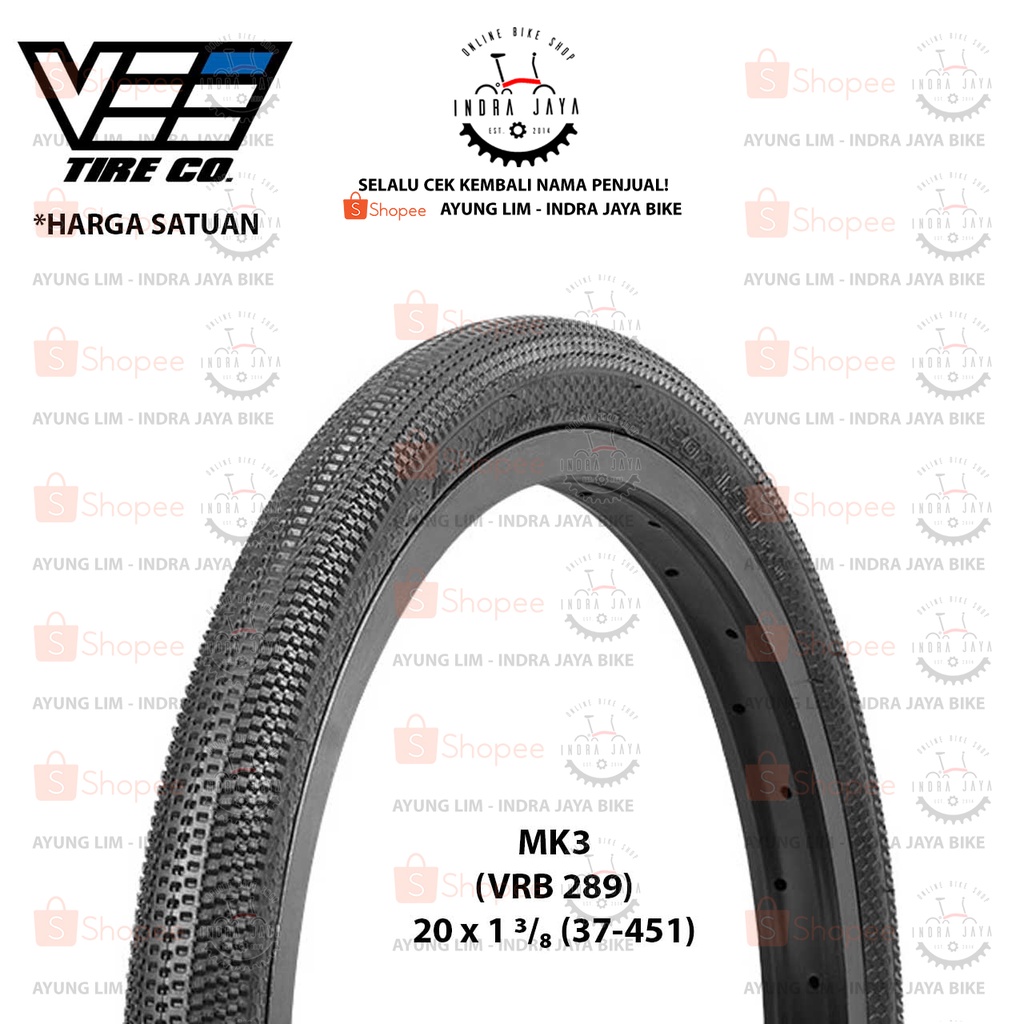 Jual BAN LUAR VEE - MK3 LSG 20 X 1.3-8 ETRTO 37-451 FOLDABLE - 22inch ...