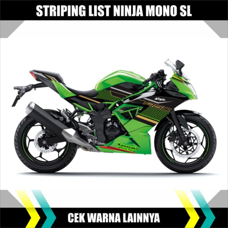 Jual striping ninja 250 mono sl/stiker ninja 250 mono sl | Shopee Indonesia