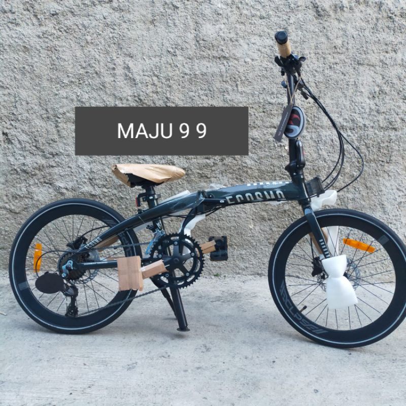 Jual Sepeda Lipat Element 20 inch Ecosmo Z8 2 x 8 Speed Hidrolik ...