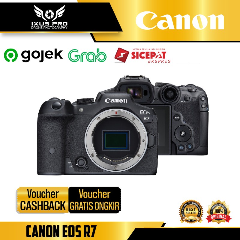 Jual Canon EOS R7 / R 7 Body Only Mirrorless Kamera | Shopee Indonesia