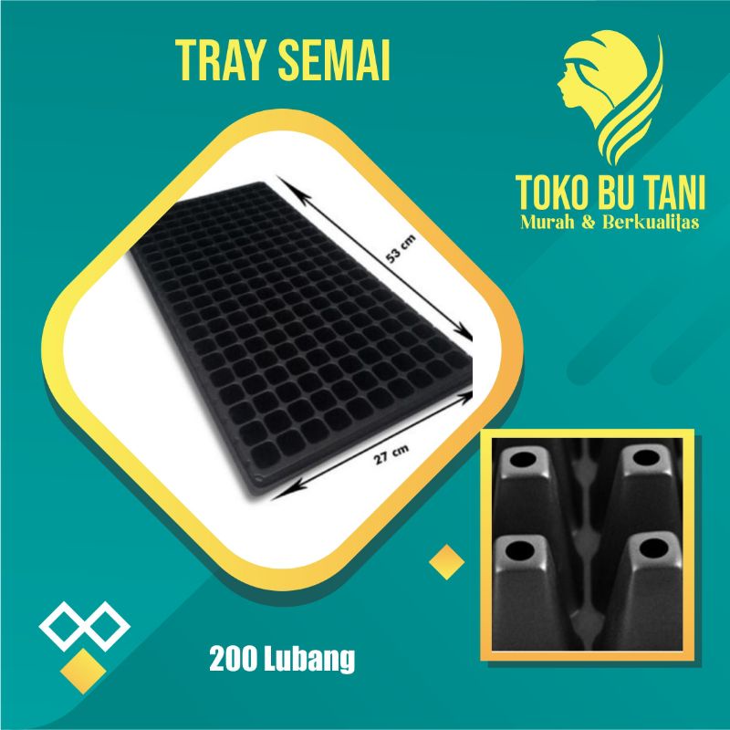 Jual Tray Semai Tebal Wadah Media Semai 200 lubang Murah Tebal | Shopee ...