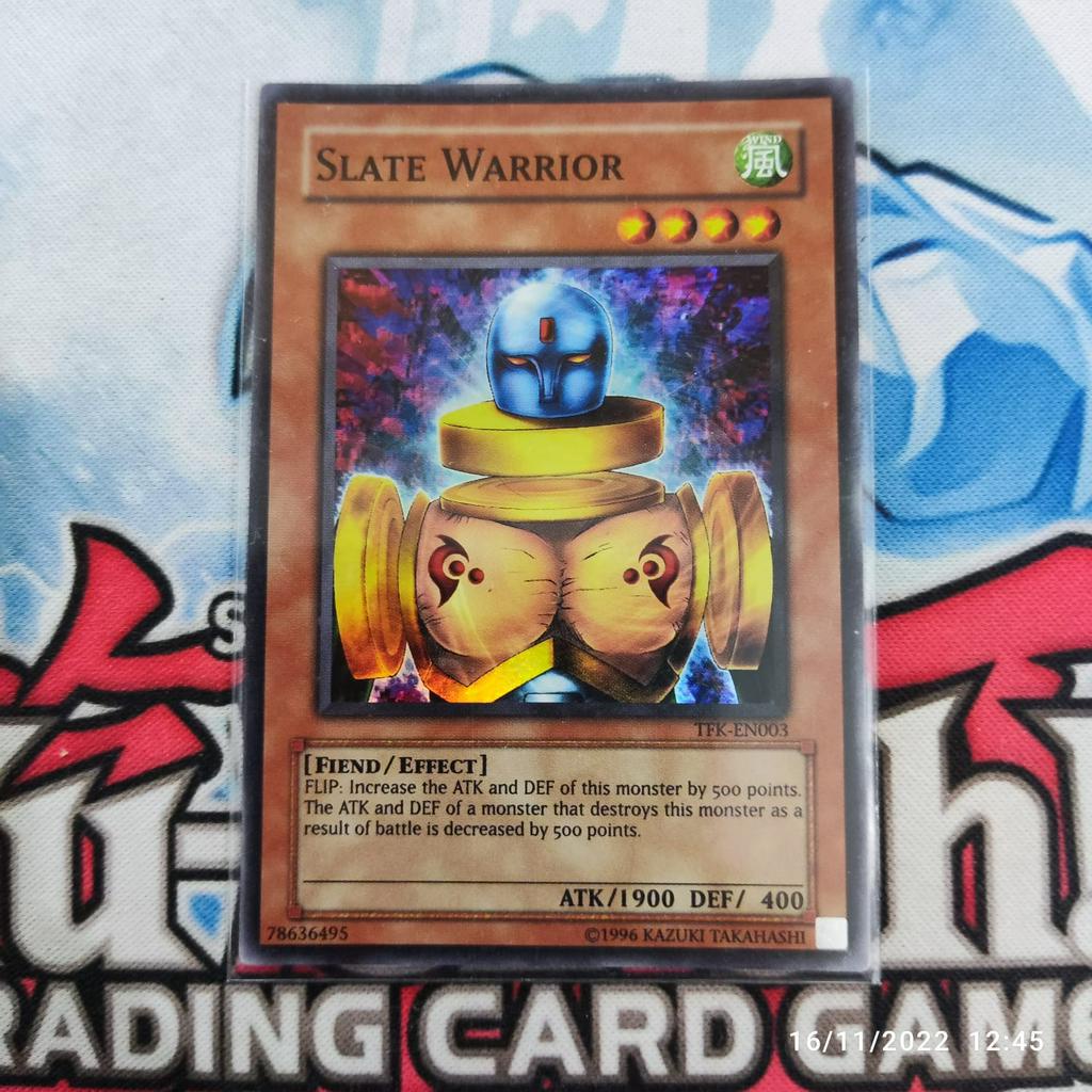 Jual yugioh slate warrior TFK super rare original | Shopee Indonesia