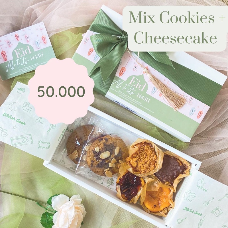 Jual HAMPERS EID LEBARAN MIX COOKIES CHEESECAKE | Shopee Indonesia