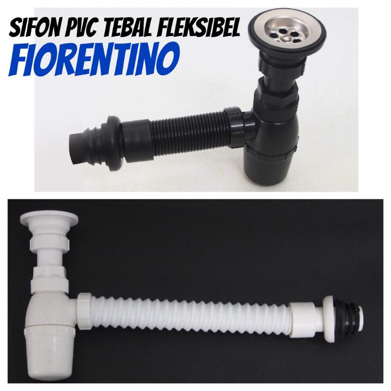 Jual sifon pvc wastafel tebal fiorentino model fleksibel PROMO TERMURAH ...