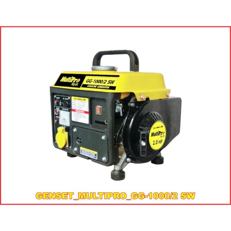 Jual Multipro Multi pro Mesin Genset Listrik Bensin 1000 watt GG-1000/2 SW | Shopee Indonesia