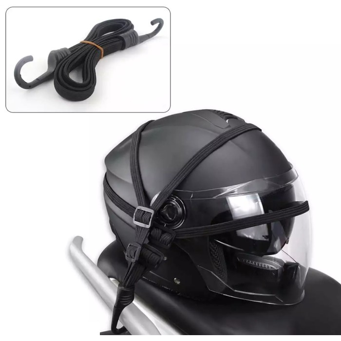 Jual Tali Helm jaring helm Tali Pengikat Helm elastis Helmet Rope Cargo ...