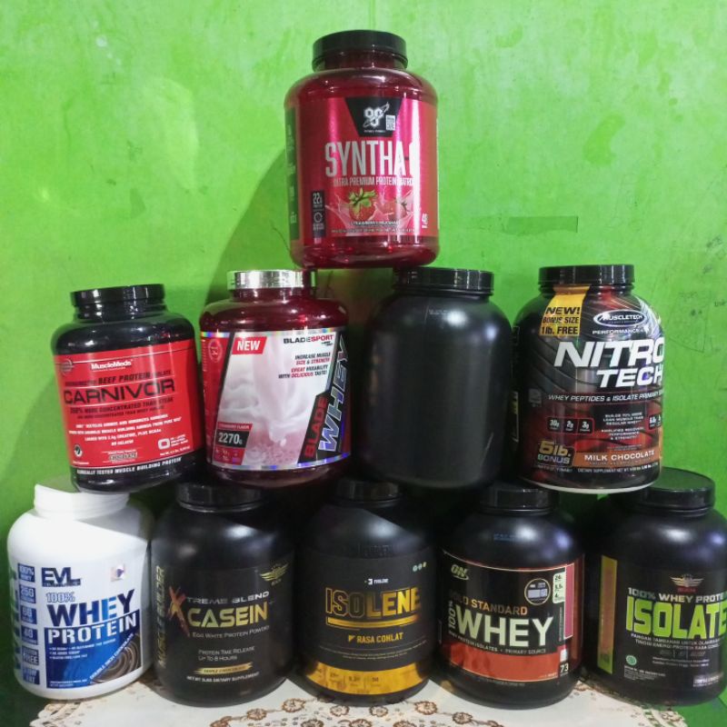 Jual Botol Toples Kosong Bekas Suplemen Susu Whey Gainer | Shopee Indonesia