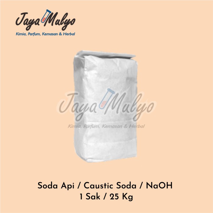 Jual NEW 1 Sak 25 Kg NaOH / Sodium Hydroxide / Caustic Soda / Soda Api ...