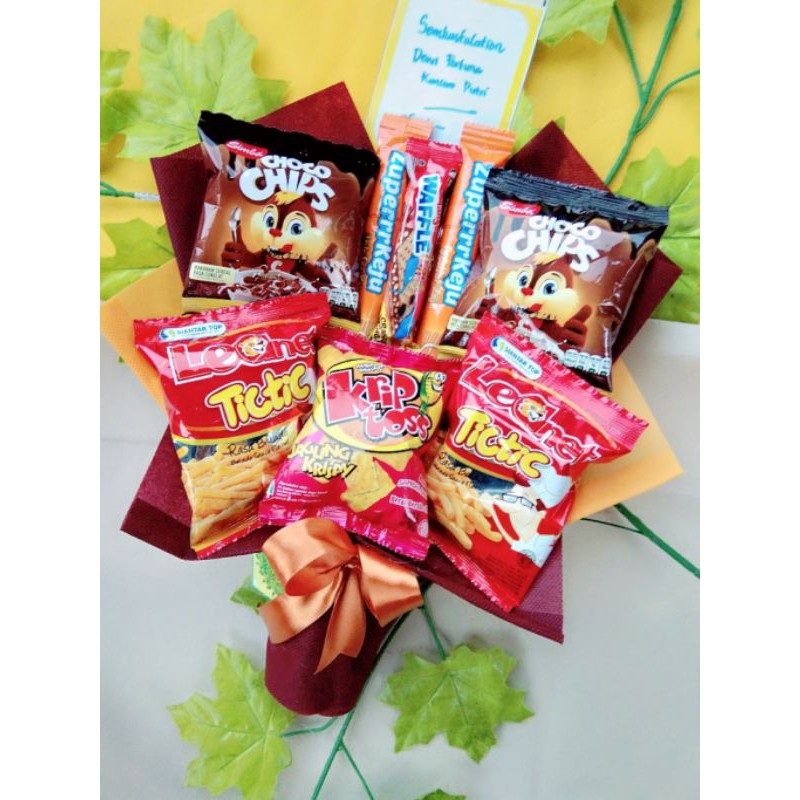 Jual Buket Ciki, Hadiah Coklat, Snack Parcel, Gadiah Ulang Tahun, Buket ...
