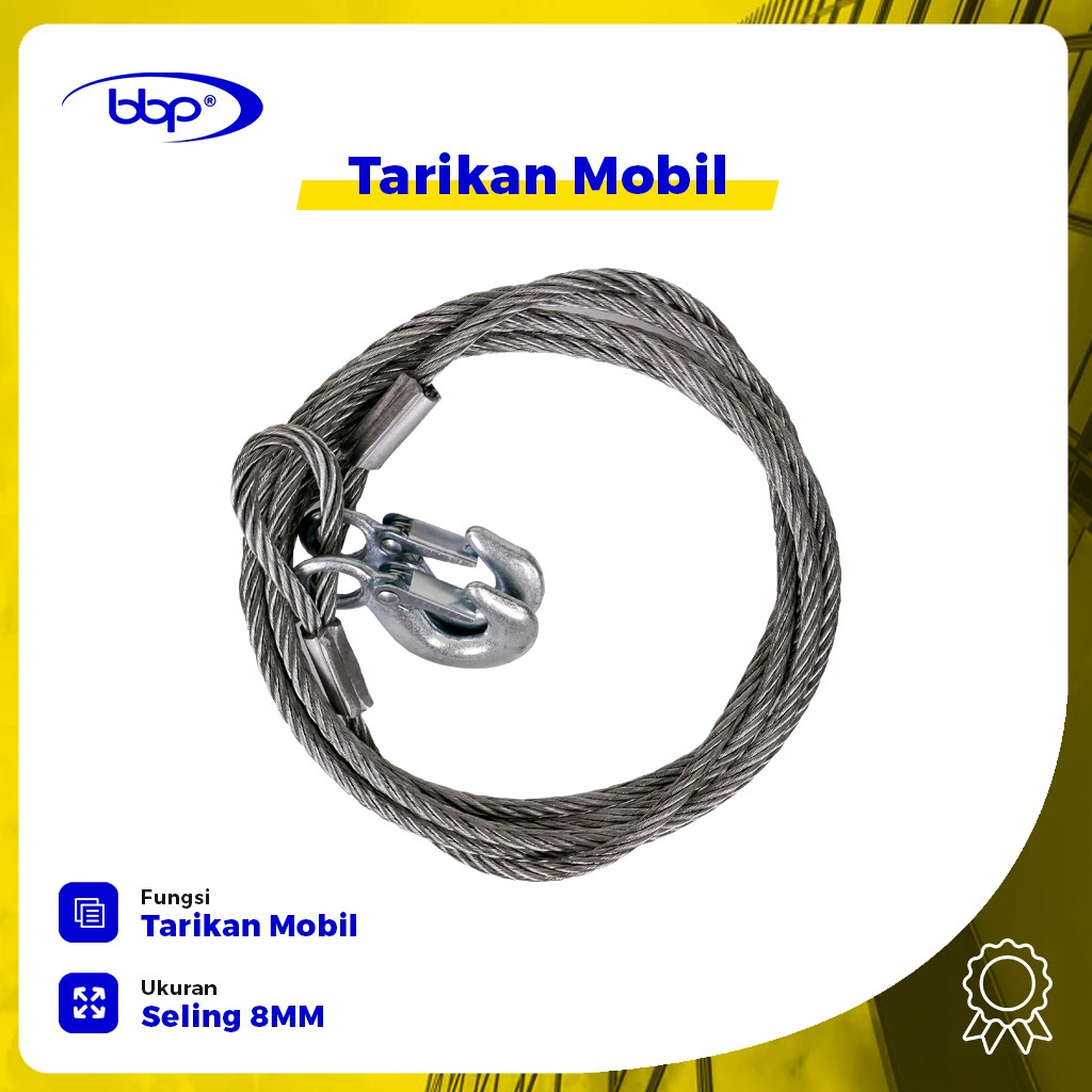 Jual Tali Derek Mobil Kawat Baja 4 Meter | Shopee Indonesia