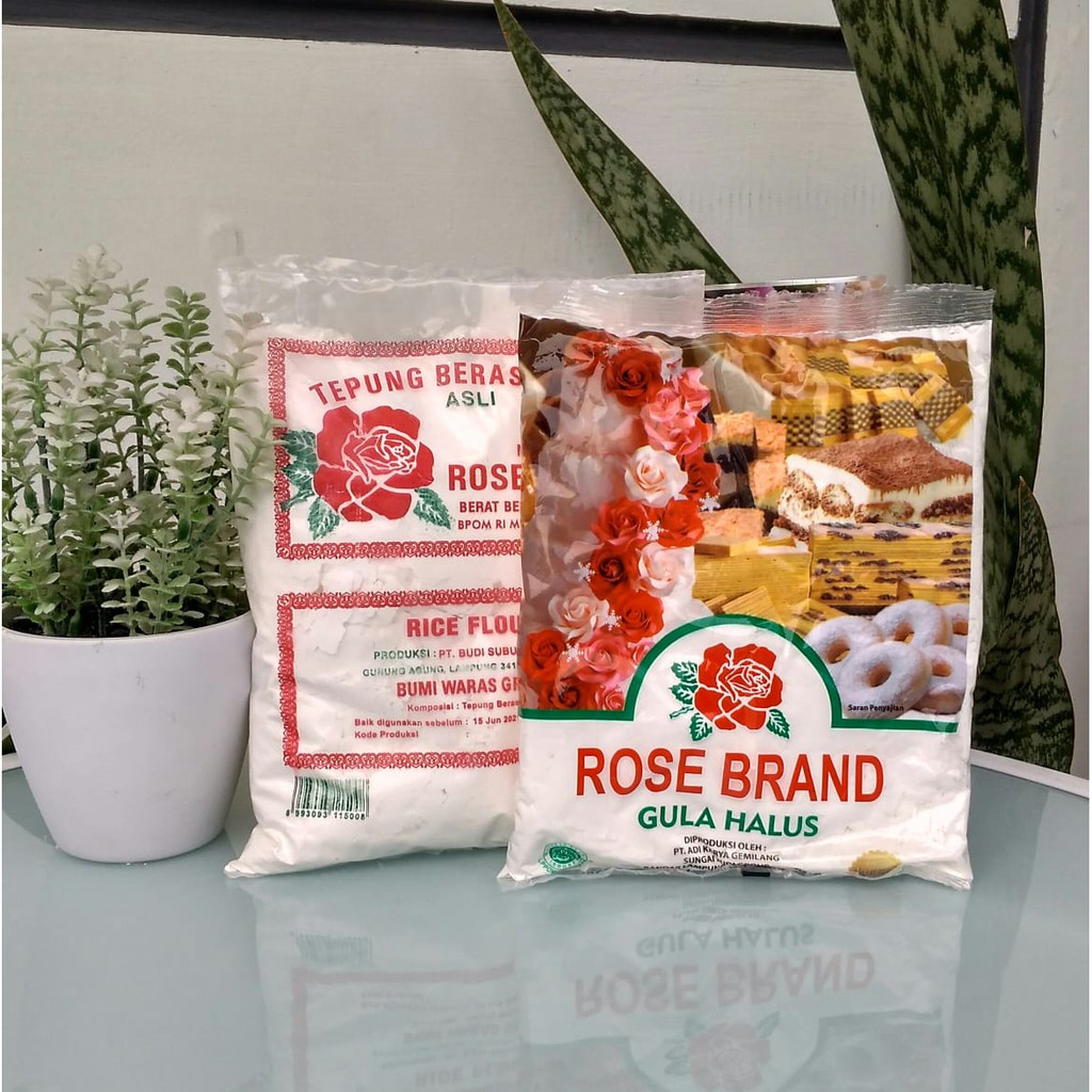 Jual Tepung Beras / Gula Halus/ Ketan Putih Rose Brand 500g | Shopee Indonesia