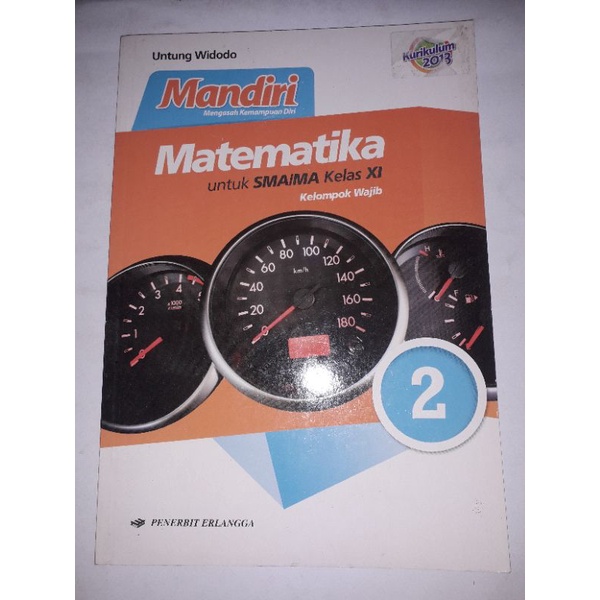 Jual Buku Mandiri Matematika Untuk SMA/MA Kelas XI (11) By Untung Widodo (Original) | Shopee ...