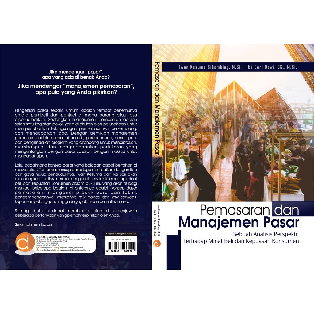 Jual Buku Pemasaran dan Manajemen Pasar - ORIGINAL Penerbit Deepublish | Shopee Indonesia