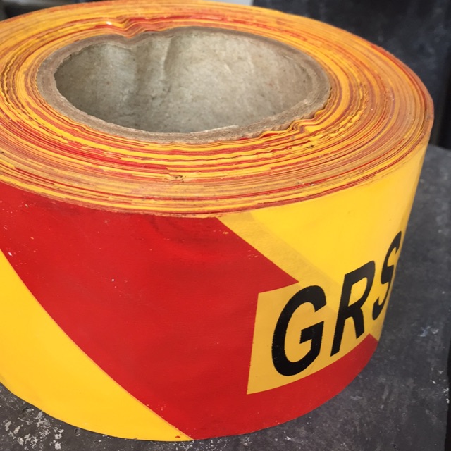 Jual Reject Warning line 75MM X 100M - 3”X100M Yellow line garis ...