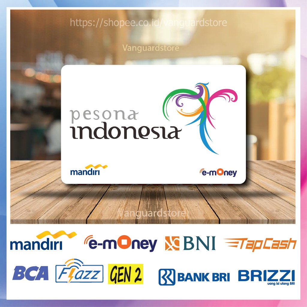 Jual KARTU E MONEY E TOLL PESONA INDONESIA KUMPULAN 33 EMONEY MANDIRI ...