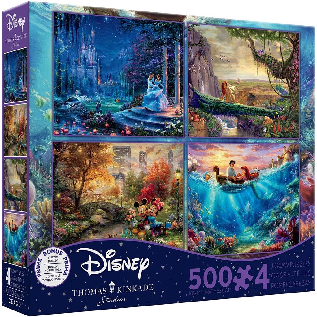 Jual Disney Puzzle Dream Collection 4 in 1 Multipack - Cinderella, The ...