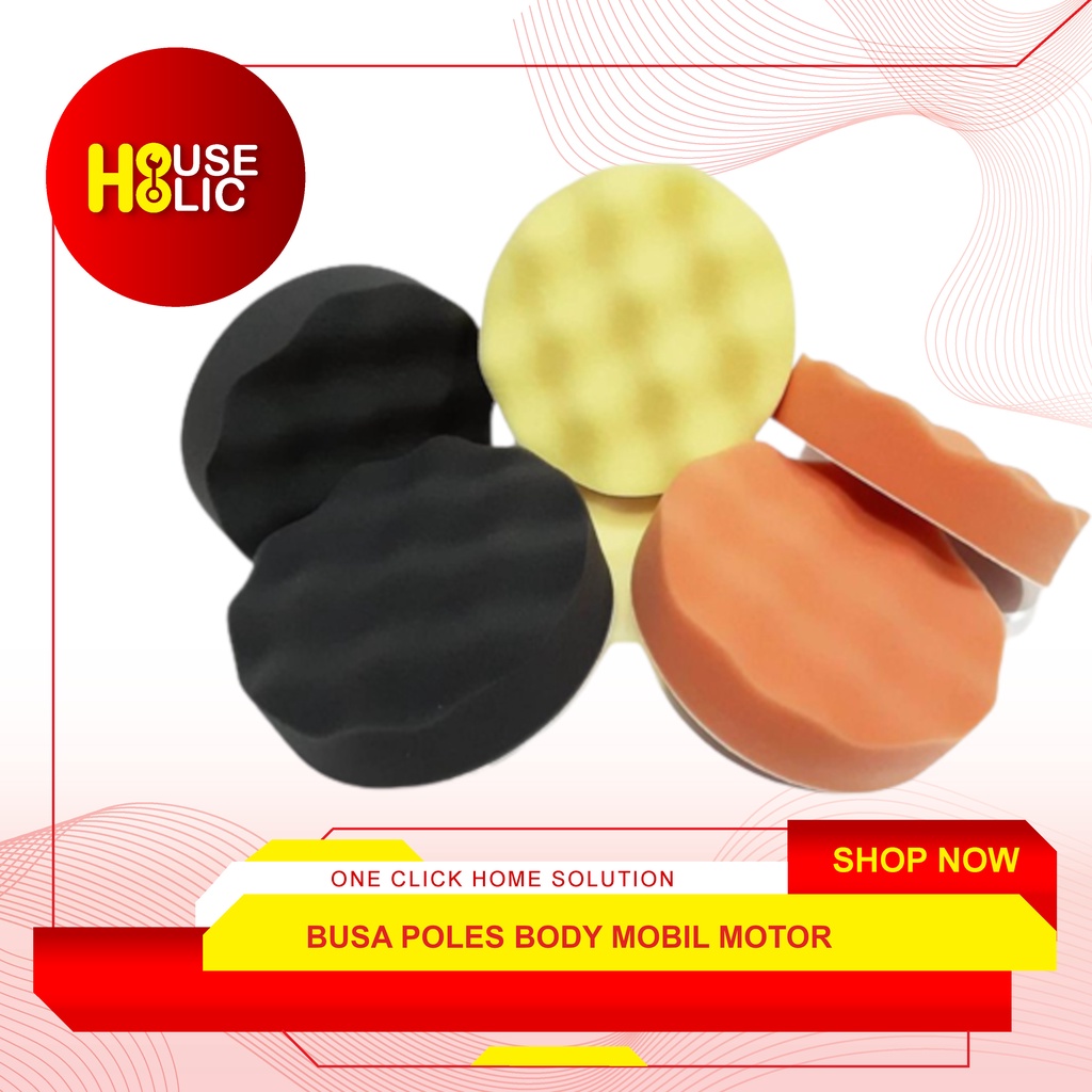 Jual Busa Poles Body Mobil Motor 5 Inci / Sponge Polishing 5 Inch ...