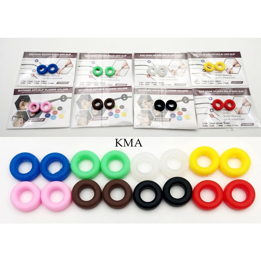 Jual Earhook Temple Bulat Bentuk DONAT Anti Slip Bulat Original Penahan ...