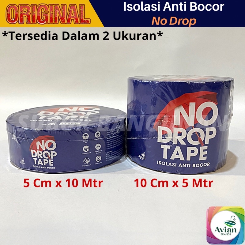 Jual No drop tape Lakban Anti Bocor Isolasi Atap Pipa Air Waterproofing (1 roll) | Shopee Indonesia