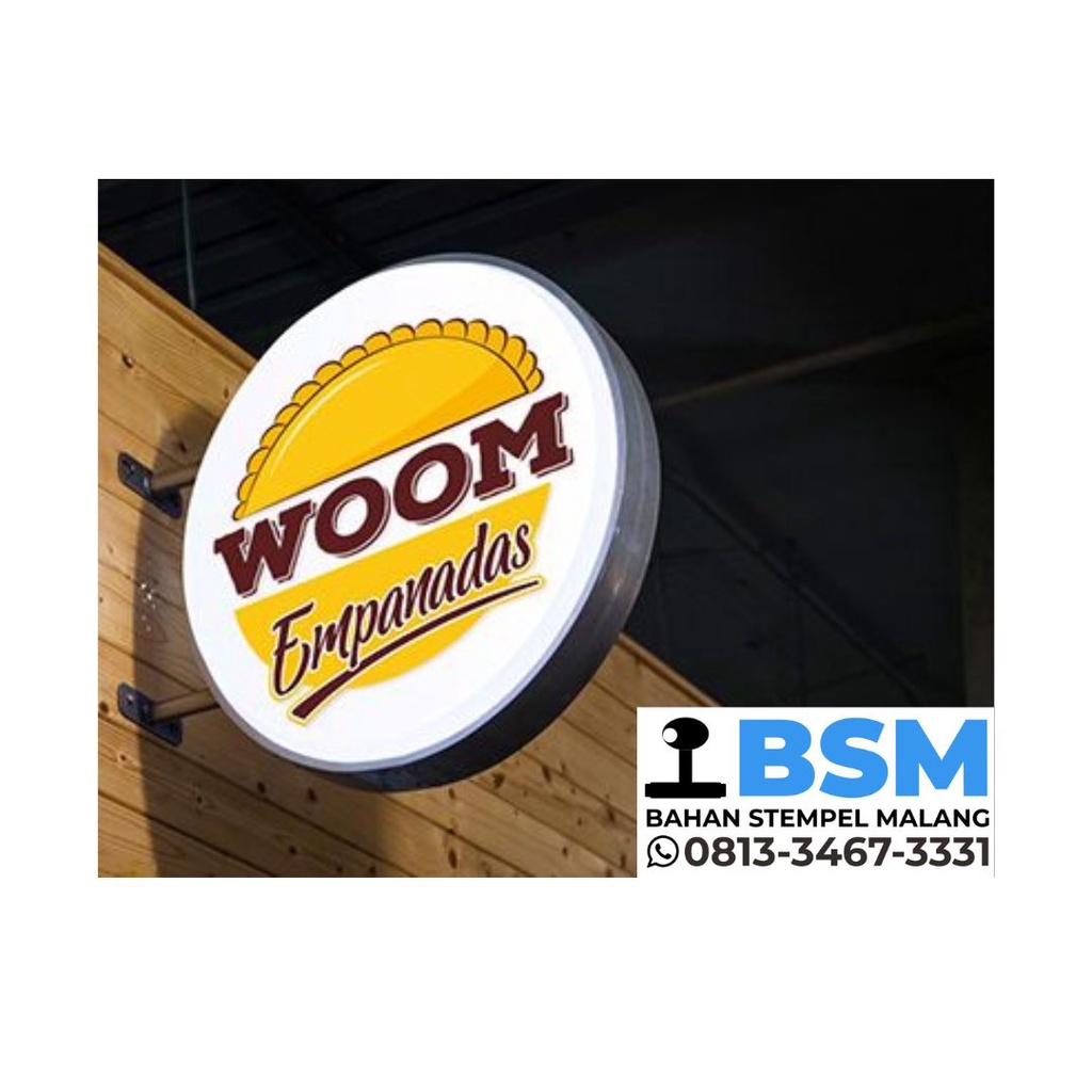 Jual Neon box bulat diameter 50 cm 2 sisi | Shopee Indonesia