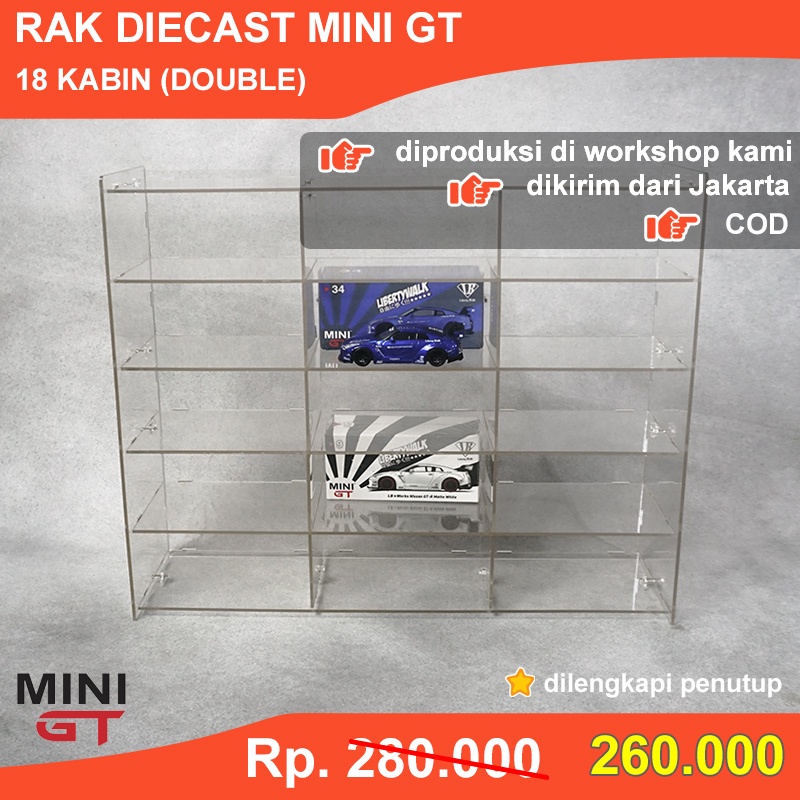 Jual MINI GT Rak Display Diecast Isi 18 DIY | Shopee Indonesia