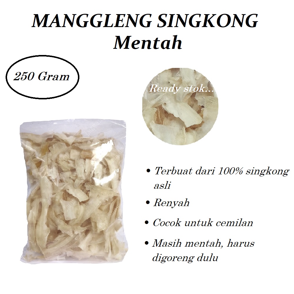 Jual Mangleng Manggleng Kerupuk Singkong Mentah Balung Kuwuk 250 gram ...