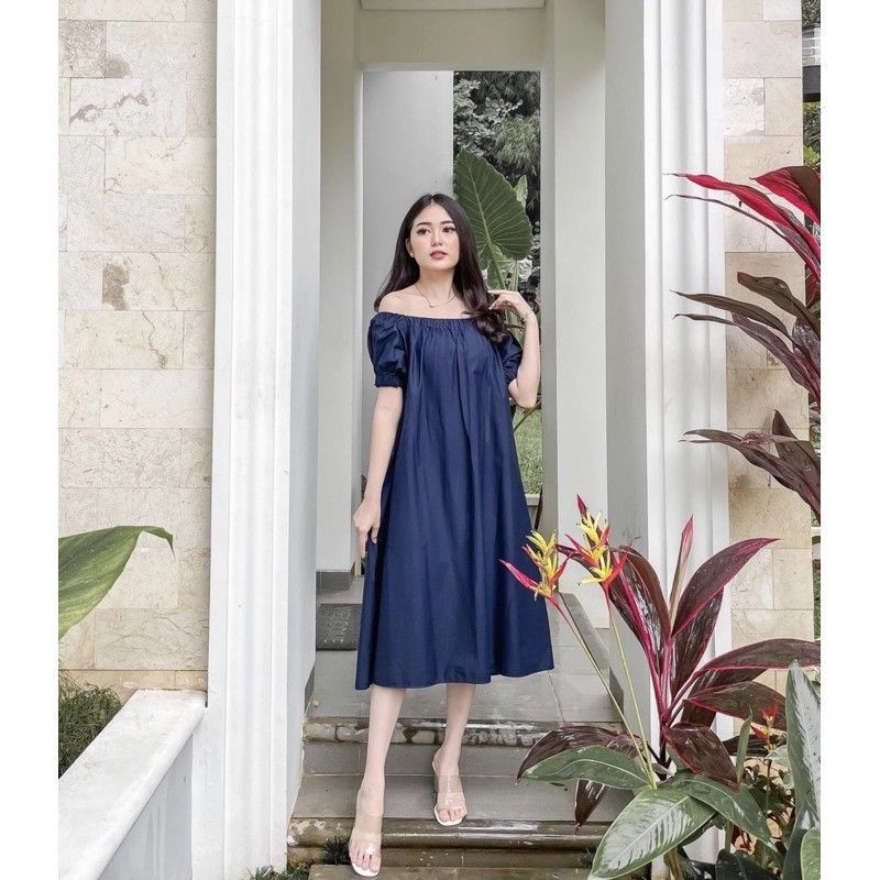 Jual DRESS JENI SABRINA JUMBO/DRESS KEKINIAN#DRESS KOREAN//RP 90AN ...