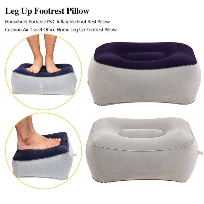 Jual Car Leg up Foot Rest Pillow Bantal angin kaki | Shopee Indonesia