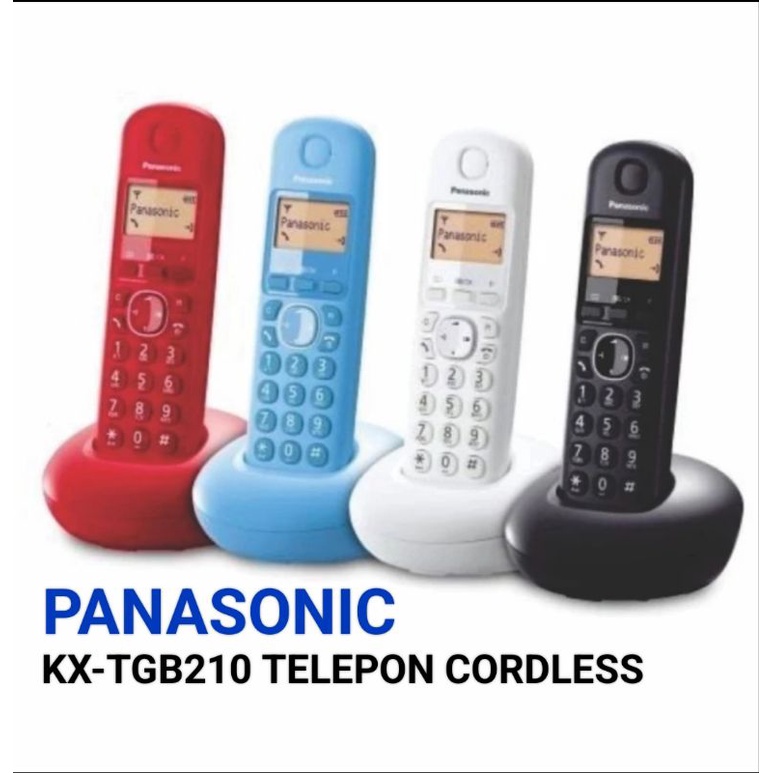 Jual PANASONIC TELEPON CORDLESS KX TGB 210 DIGITAL PHONE 1 HANDSET | Shopee Indonesia