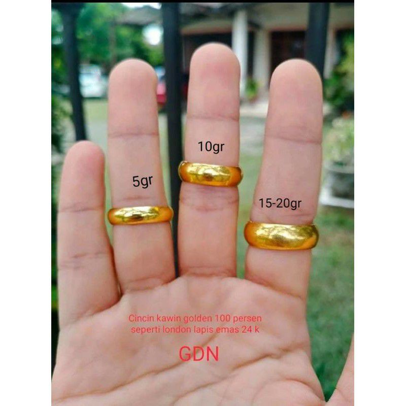 Jual cincin belah rotan replika emas London 24k kualitas golden persis ...