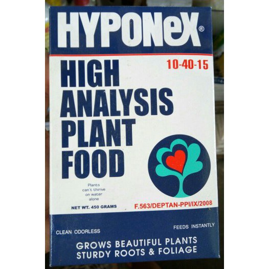 Jual Pupuk Hyponex 10-40-15 Biru 100gr | Shopee Indonesia