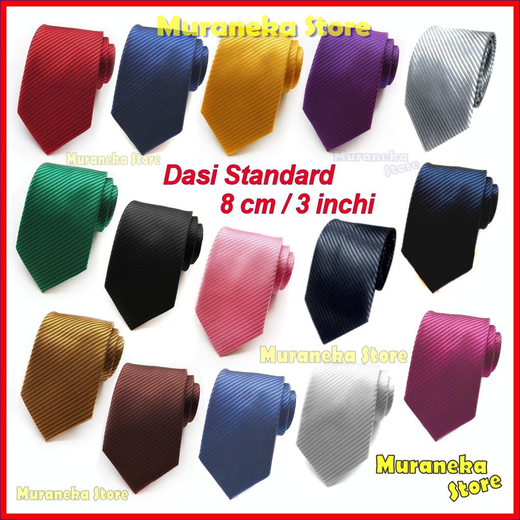 Jual Dasi Pria Formal Panjang Motif Garis Hitam Kantor Salur Dewasa ...