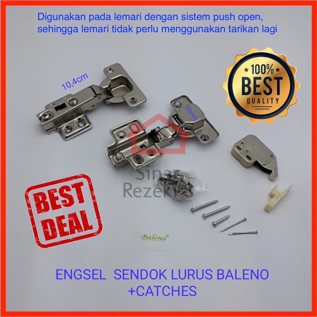 Jual Engsel Sendok Lurus Baleno + Minilatch / Catches Push to Open ...